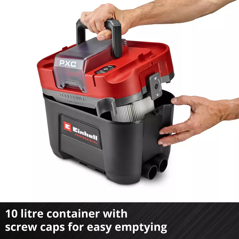 Einhell Cordless Wet/Dry Vacuum Cleaner TP-VC 18/10 Li BL L-Solo