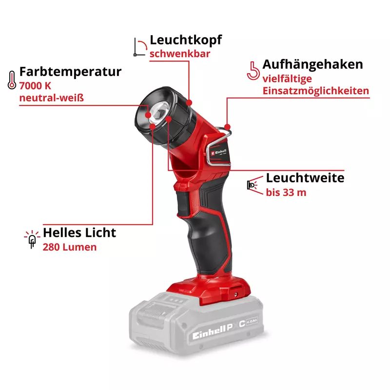 Einhell Akku-Lampe TC-AL 18 Li - Solo