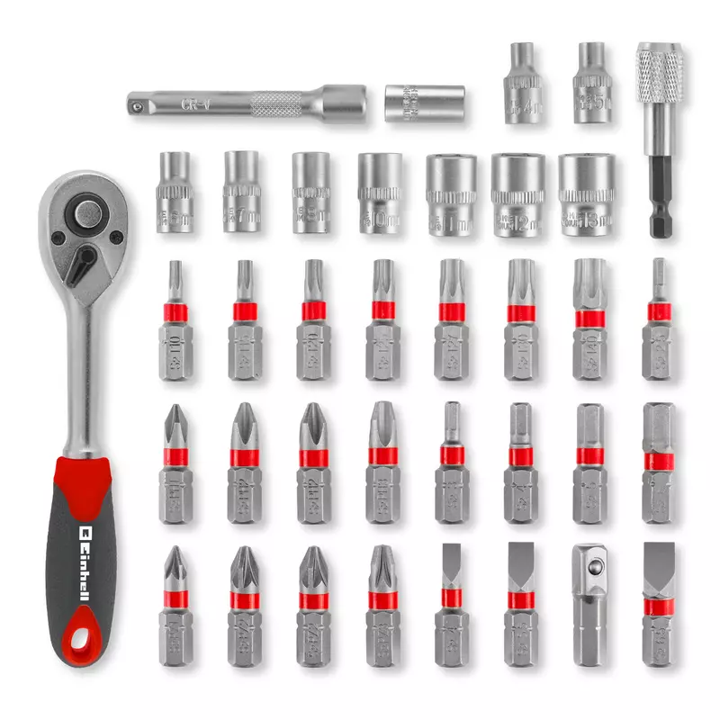 Einhell Setovi bitova L-CASE 37-pc. Bit and Ratchet Set