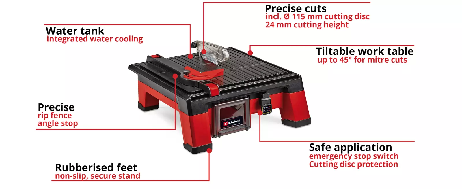 TE-TC 18/115 Li-Solo | Cordless Tile Cutting Machine