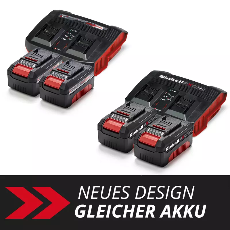 Einhell PXC-Starter-Kit 2x 4,0Ah & Twincharger Kit 1