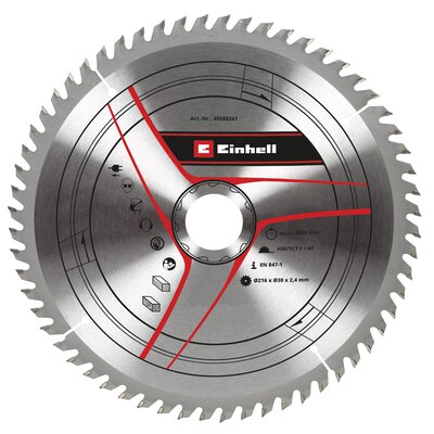 TCT Circular Saw Blade, Ø 216 x 30 x 2.4 mm, 60 T - Spareparts ...
