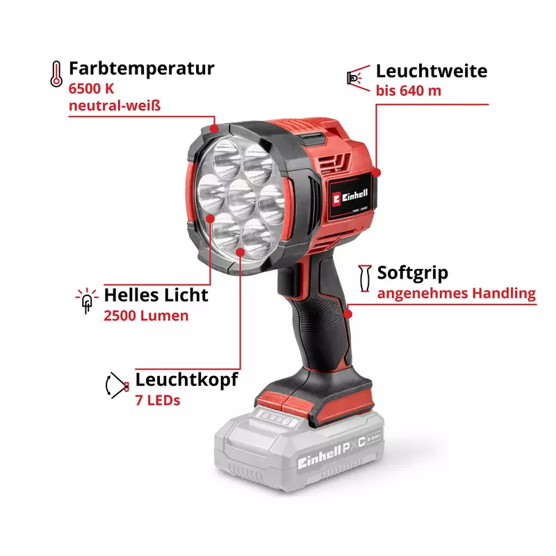 Einhell Akku-Lampe TE-CL 18/2500 Li - Solo