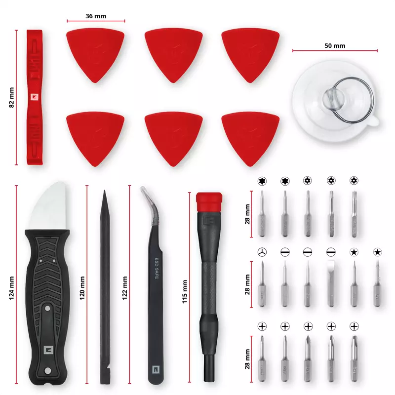 Einhell Bit box 28-pc. Precision and Electronics Repair Set