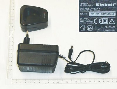 5hr charger+socket - Spareparts / Accessories - Einhell Service