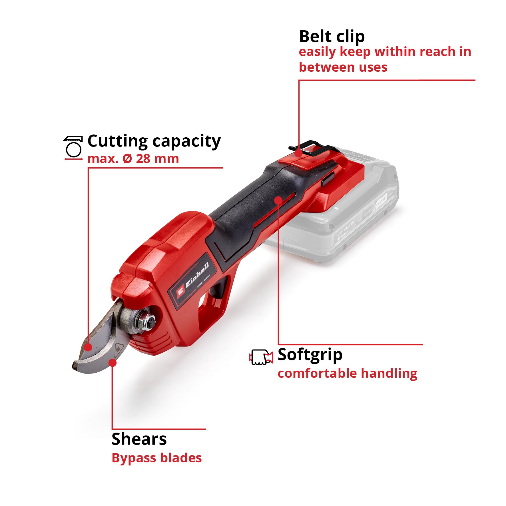 GE-LS 18 Li-Solo | Cordless Pruning Shears