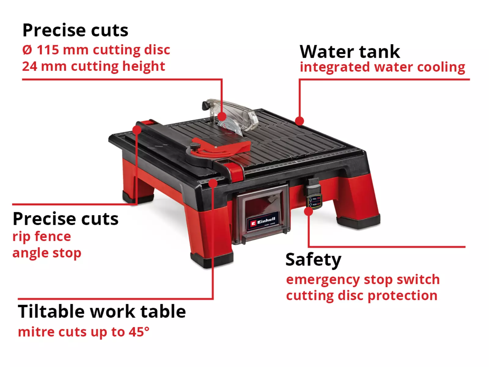TE TC 18 115 Li Solo Cordless Tile Cutting Machine