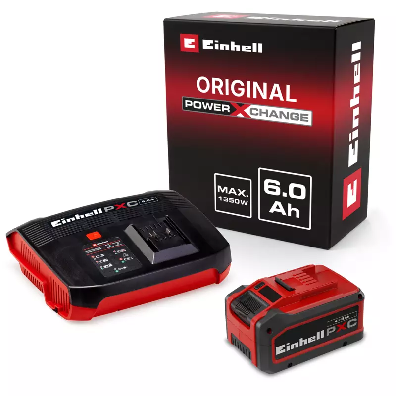 Einhell Kit De D marrage Power X Change 18V 4 6Ah Chargeur Boost 6A