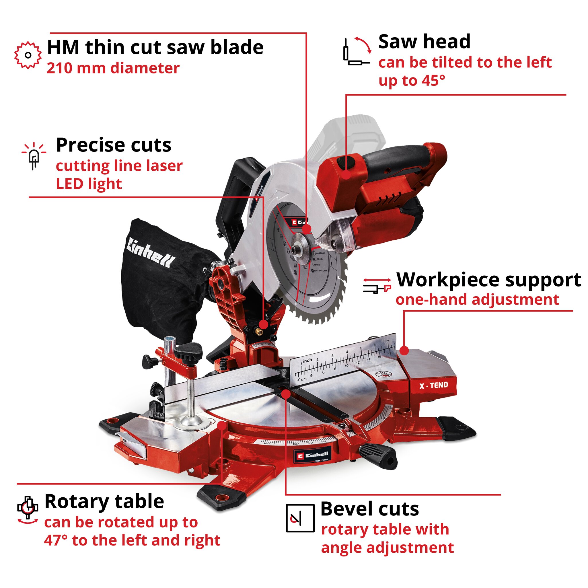TE-MS 18/210 Li-Solo | Cordless Mitre Saw